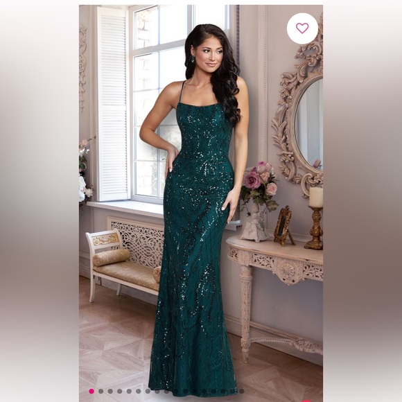 PromGirl | Dresses | Prom Girl Statement Lowback Sequin Gown | Poshmark
